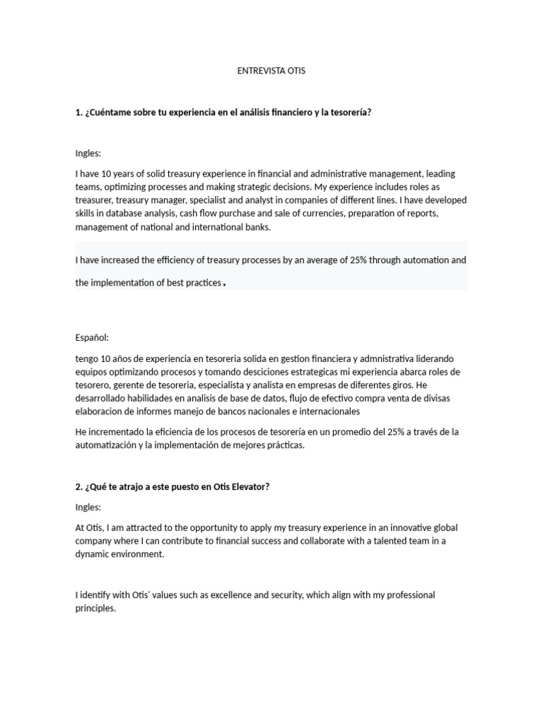 Entrevista Otis | PDF