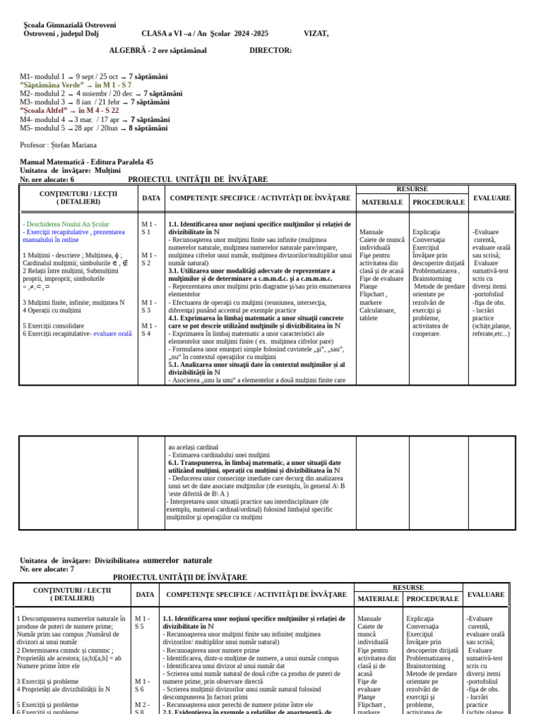 6_planificare_matematica_ui_2024_2025 | PDF