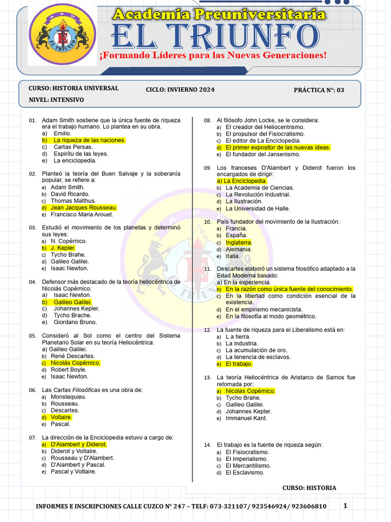 Historia Universal 3 Preu | PDF