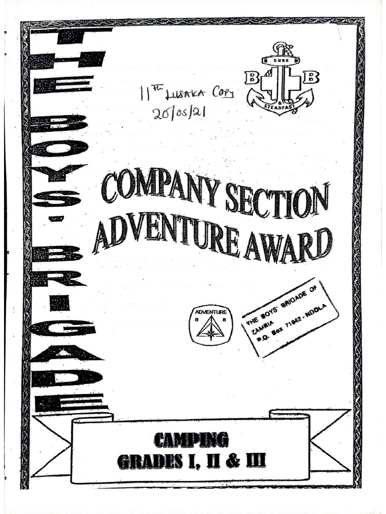 BB Camping Grade 1,2 & 3 Merged With Camping 1 (Old Format) | PDF