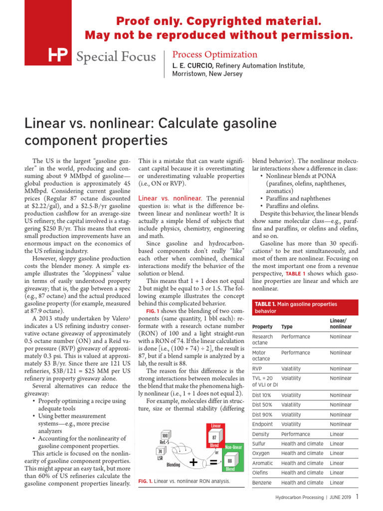 Linear vs. Non Lienar Blending | PDF