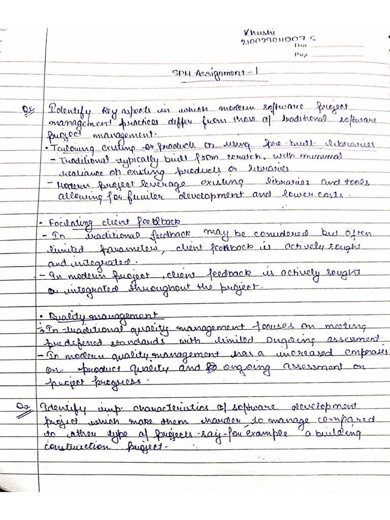 SPM Assignment 1 | PDF