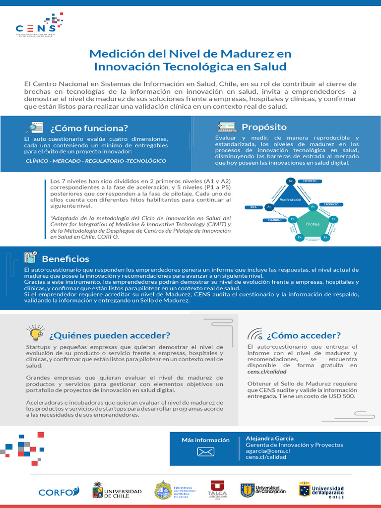 Ficha Centro Nacional en Sistemas de Informacion en Salud Medicion Del Nivel de Madurez en ...