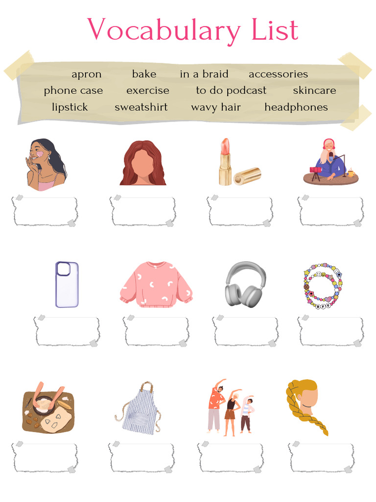 Character-Based Vocabulary Quiz | PDF