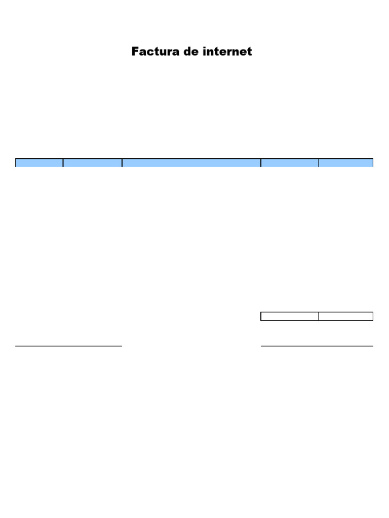 Factura de Internet Cocaro | PDF