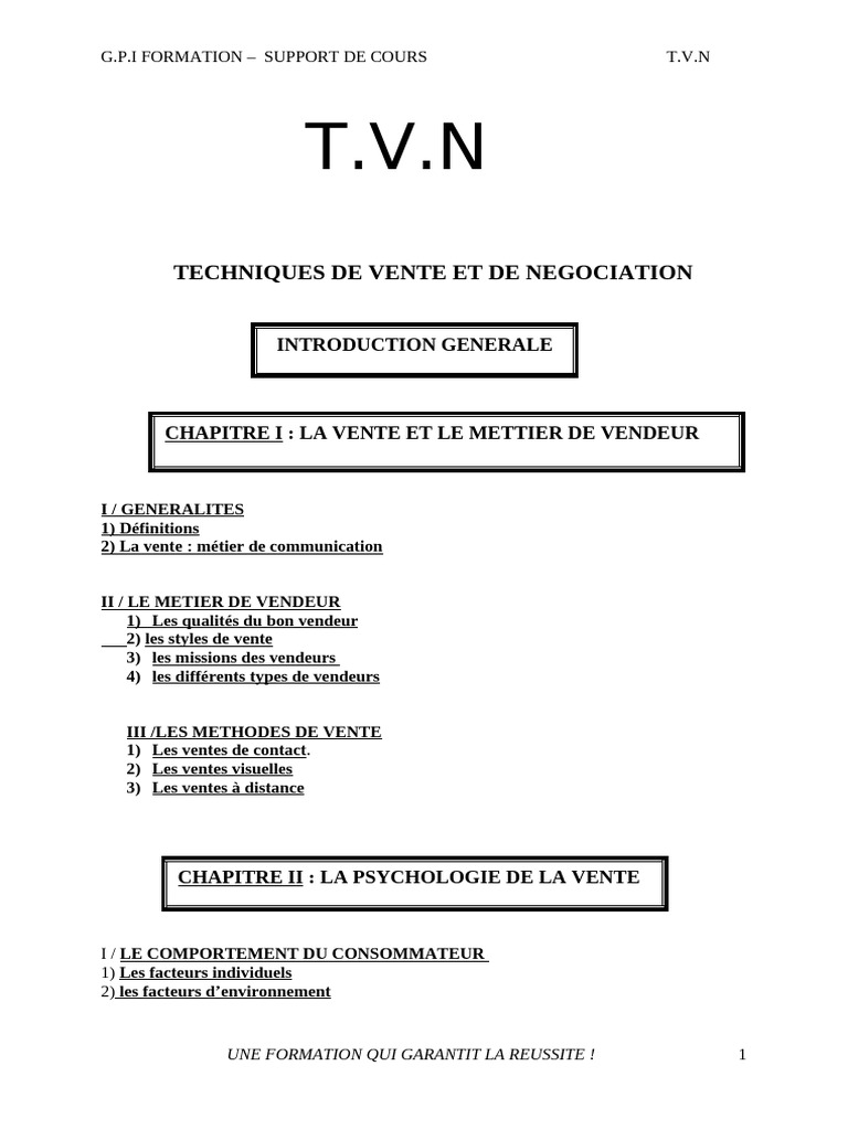 T.V.N Progression | PDF