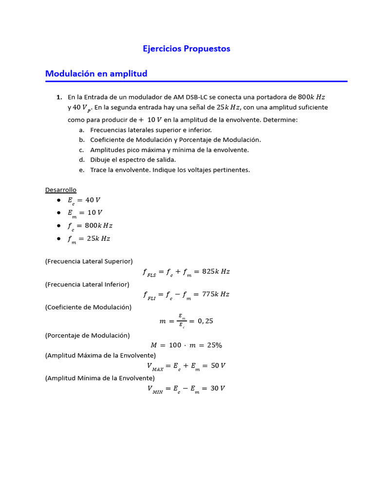 AM Ejercicios Propuestos | PDF