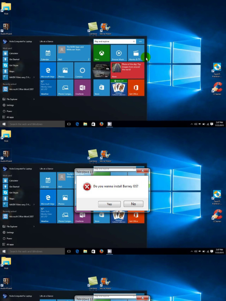 Windows Barney OS (2023 Edition) | PDF