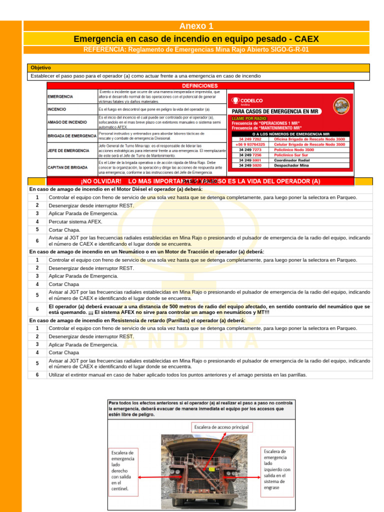 Emergencia Caex | PDF