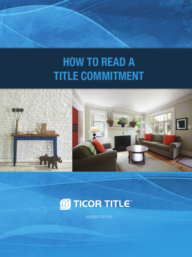 How To Read A Title Commitment | PDF | Title Insurance | Business