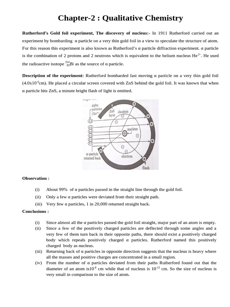 Qualitative Chemistry | PDF
