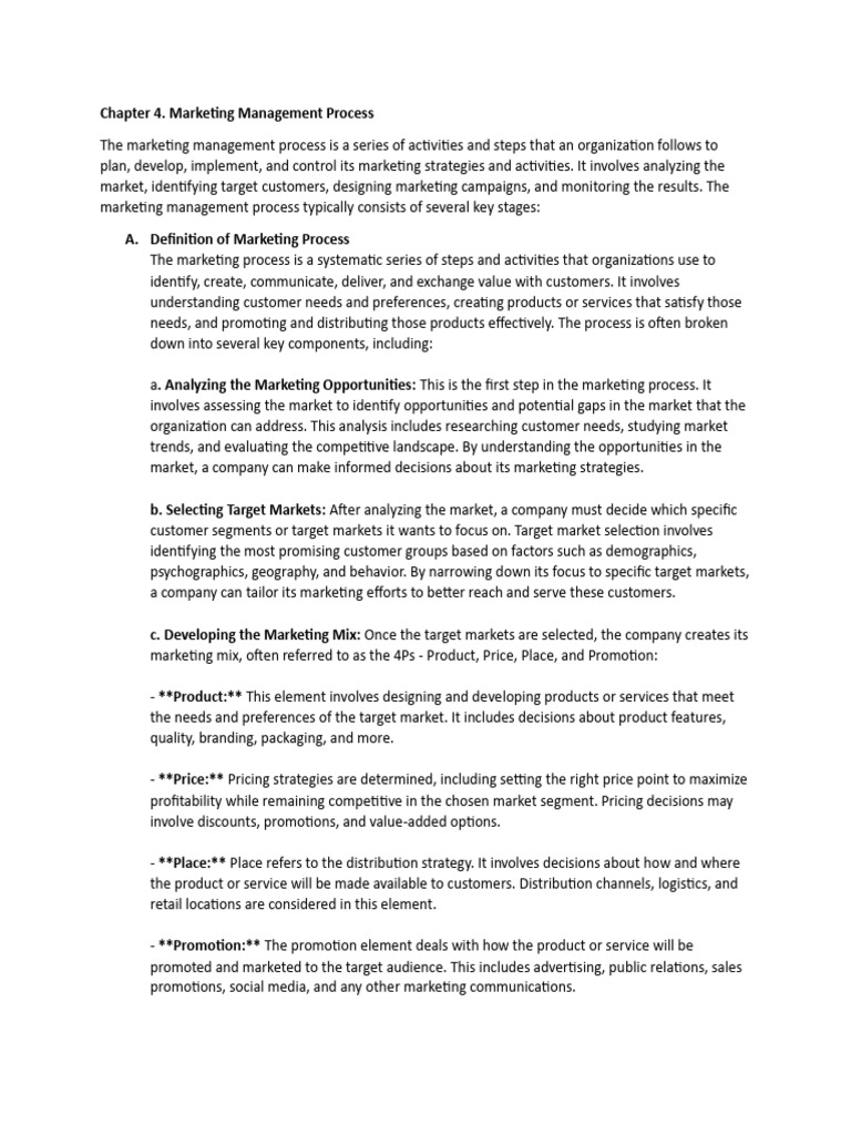 Chapter-4.-Marketing-Management-Process | PDF