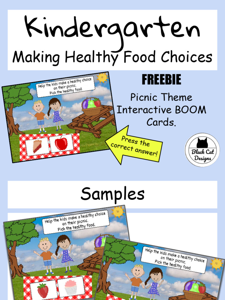 Kindergarten: Making Healthy Food Choices | PDF