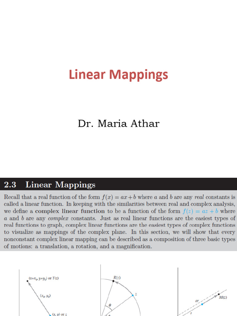 9) Linear Mappings | PDF