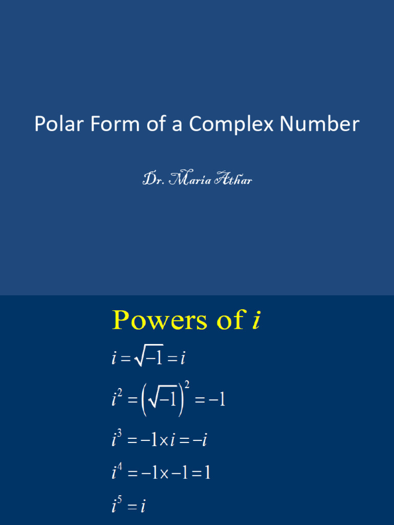 3) Polar Form | PDF