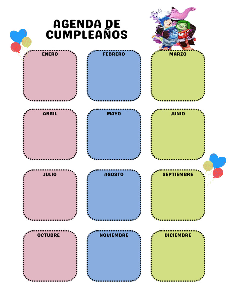 Agenda Cumples Intensamente | PDF