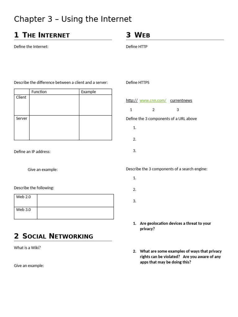 TIA Chapter 3 Using The Internet | PDF