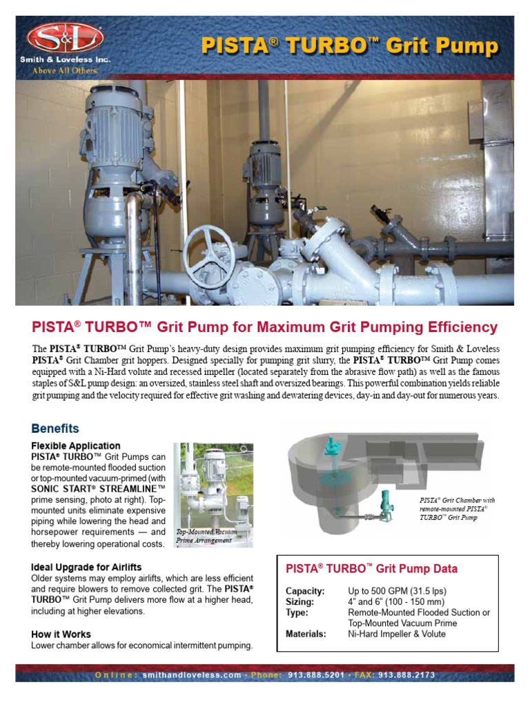 9503-10 PISTA TURBO Grit Pump FS e | PDF