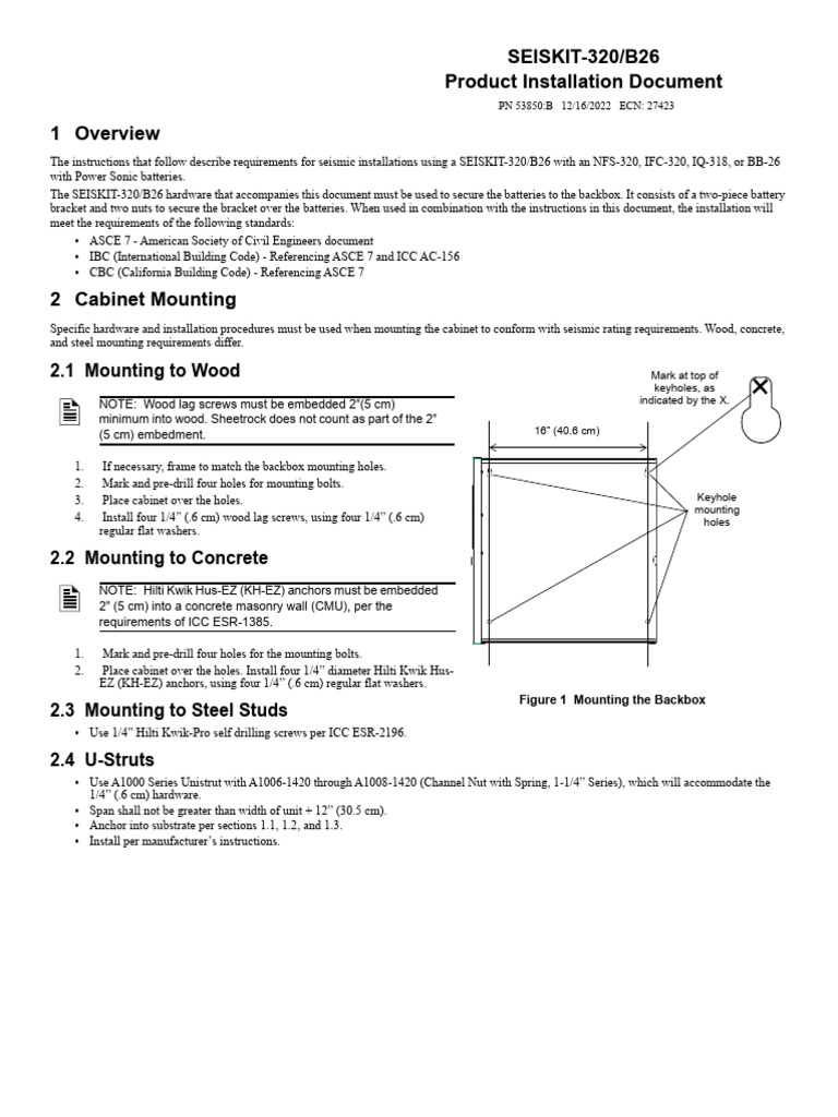 HBT Fire 53850 B Installation Manual | PDF