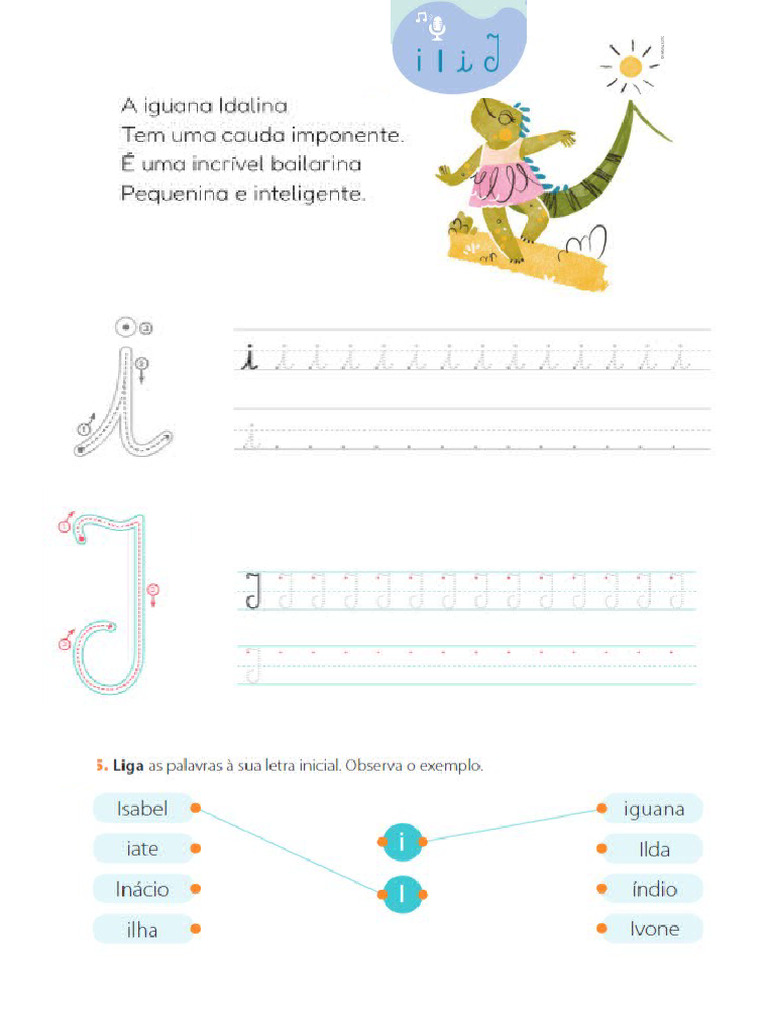 Caderno Letra I | PDF