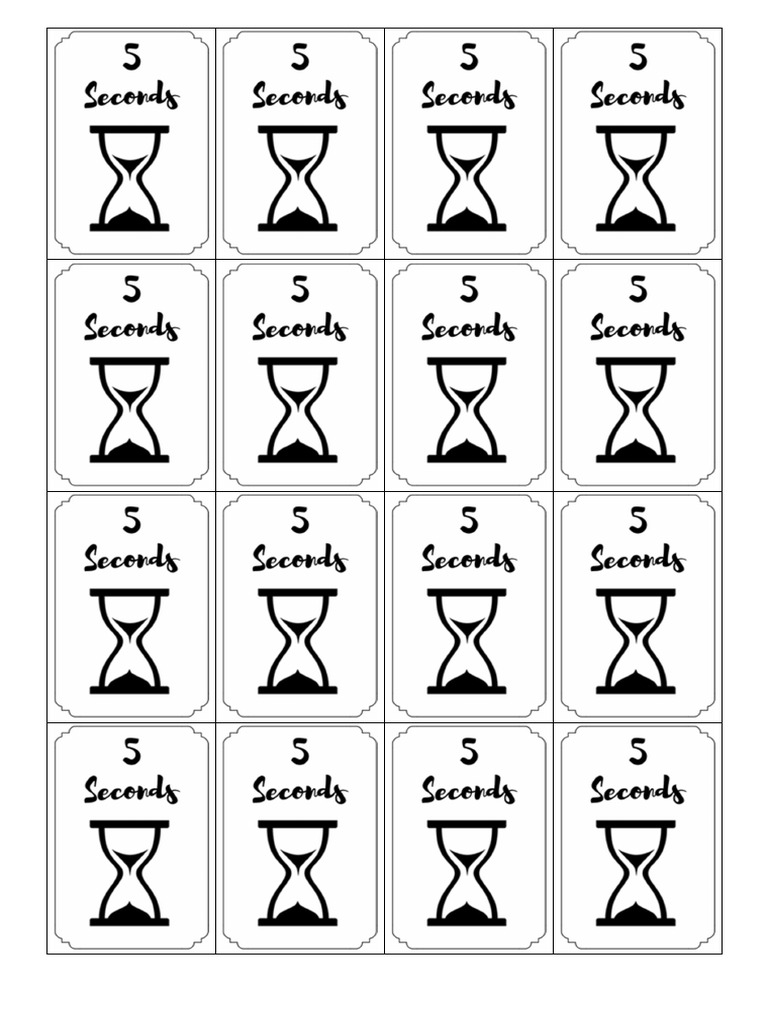 5 SECONDS Game | PDF