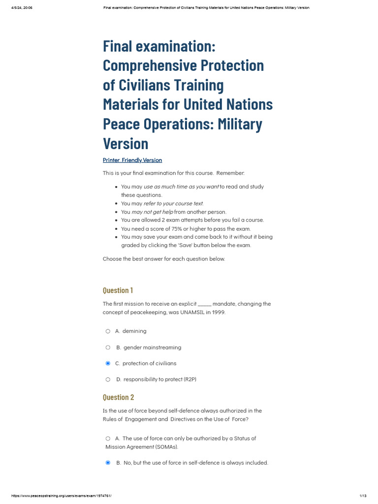 CPOC English Lucatero | PDF | Peacekeeping | United Nations