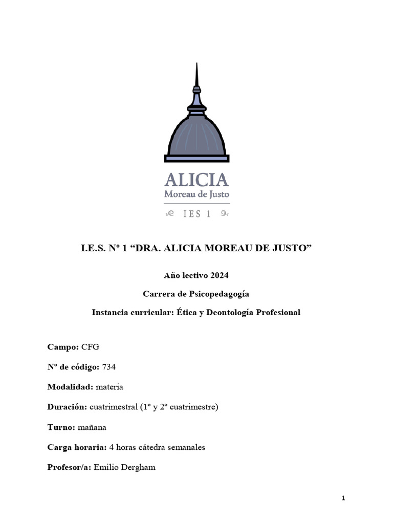 4 Ética y Deontología Profesional TM Dergham 1C 2024 | PDF