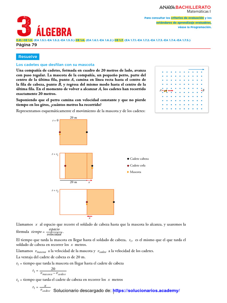 Tema 3 Algebra 1 Matematicas 1 Bachillerato Anaya | PDF