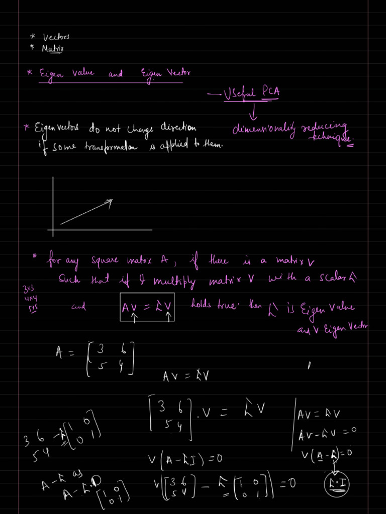 Eigen Value and Eigen Vector | PDF