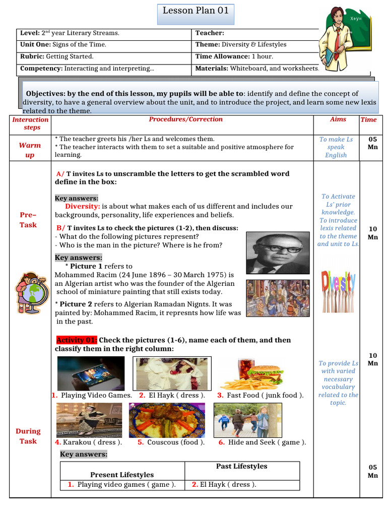 Diversity Introduction Lesson Plan | PDF