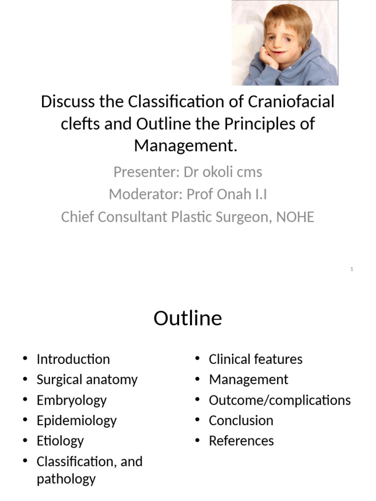 Craniofacial Clefts 1 1 1 | PDF
