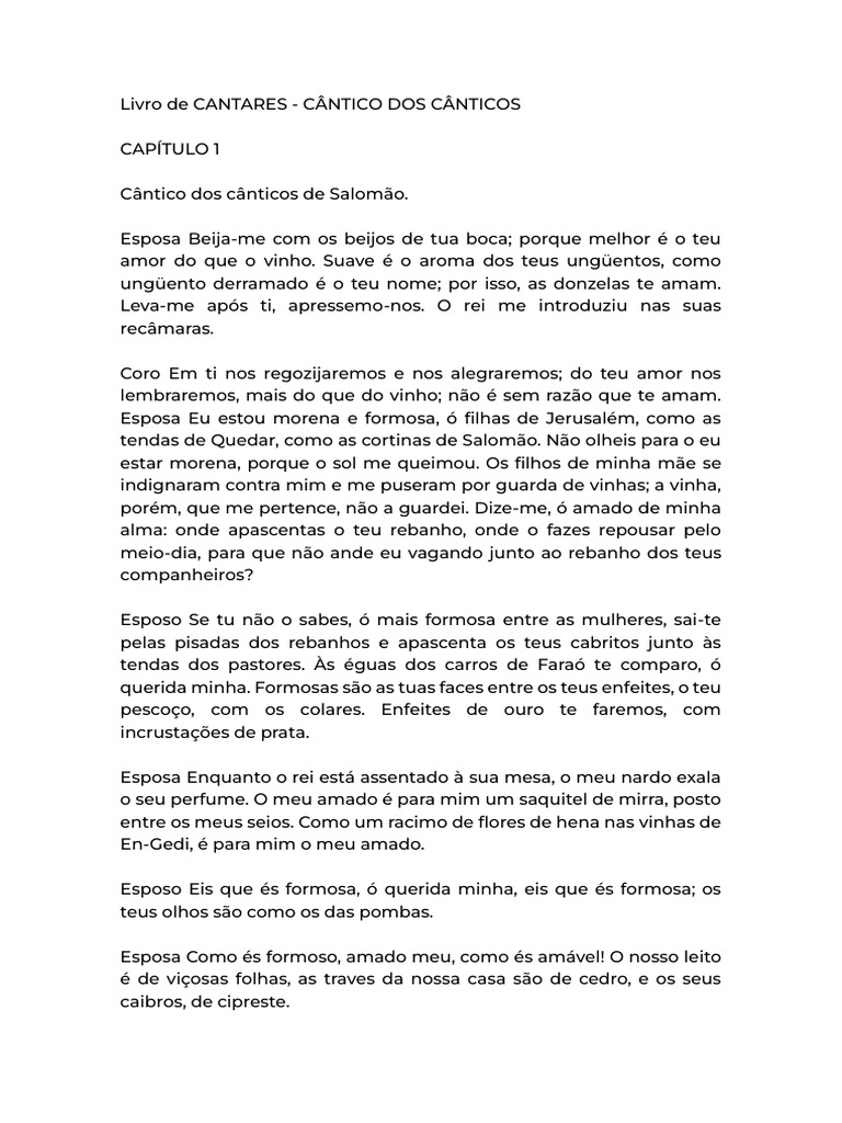 Exercício - Aula 06 - Sexualidade Plena - Livro de CANTARES PDF | PDF