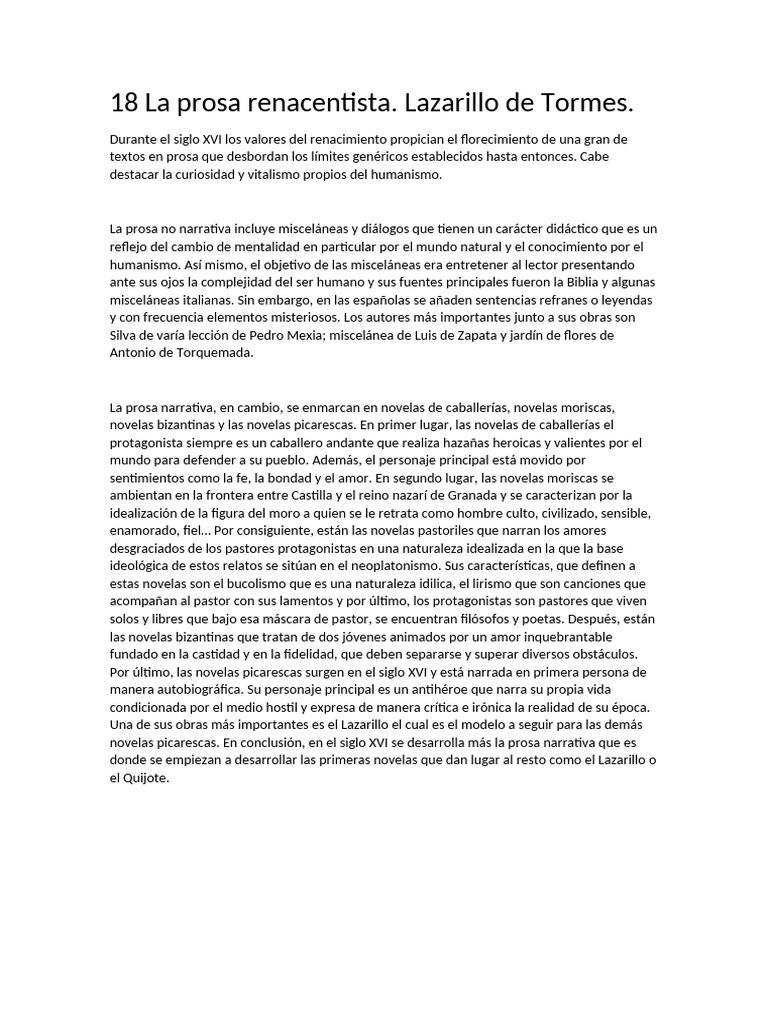 Lengua Tema 18 | PDF