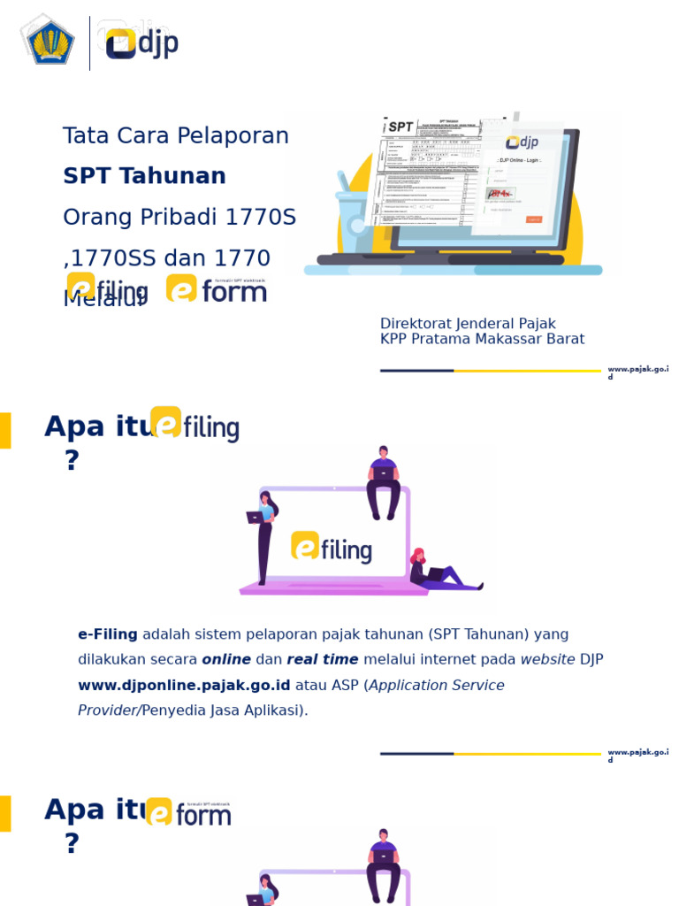 Pelaporan SPT Tahunan Orang Pribadi (1770,1770S, 1770SS) | PDF