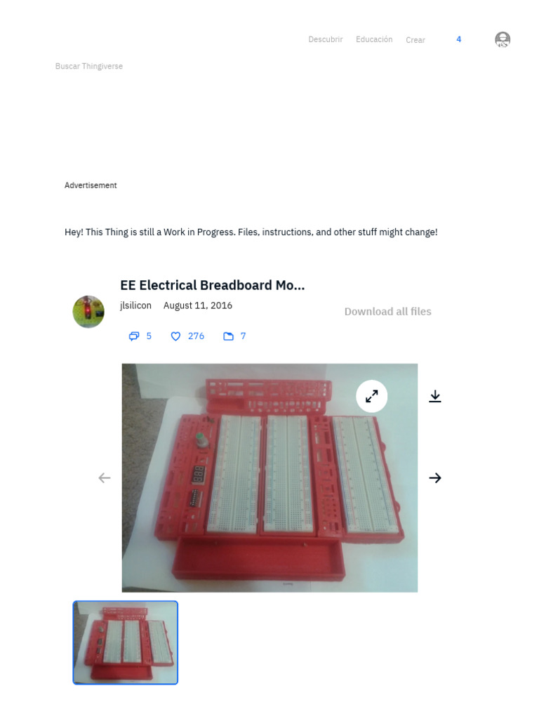 EE Electrical Breadboard Controles Modulares Lab Portable WorkBench - Kit Parts by Jlsilicon ...