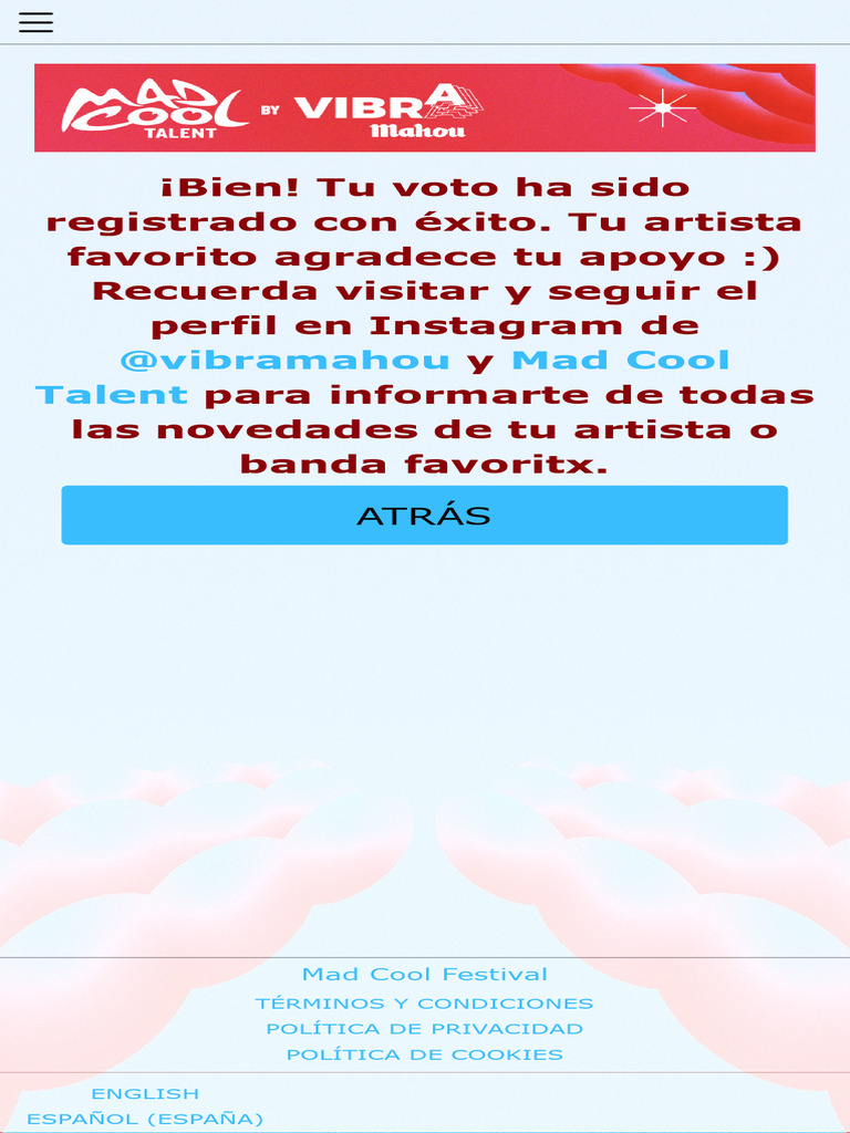 Vibra Mahou Presenta Mad Cool Talent 2023 | PDF