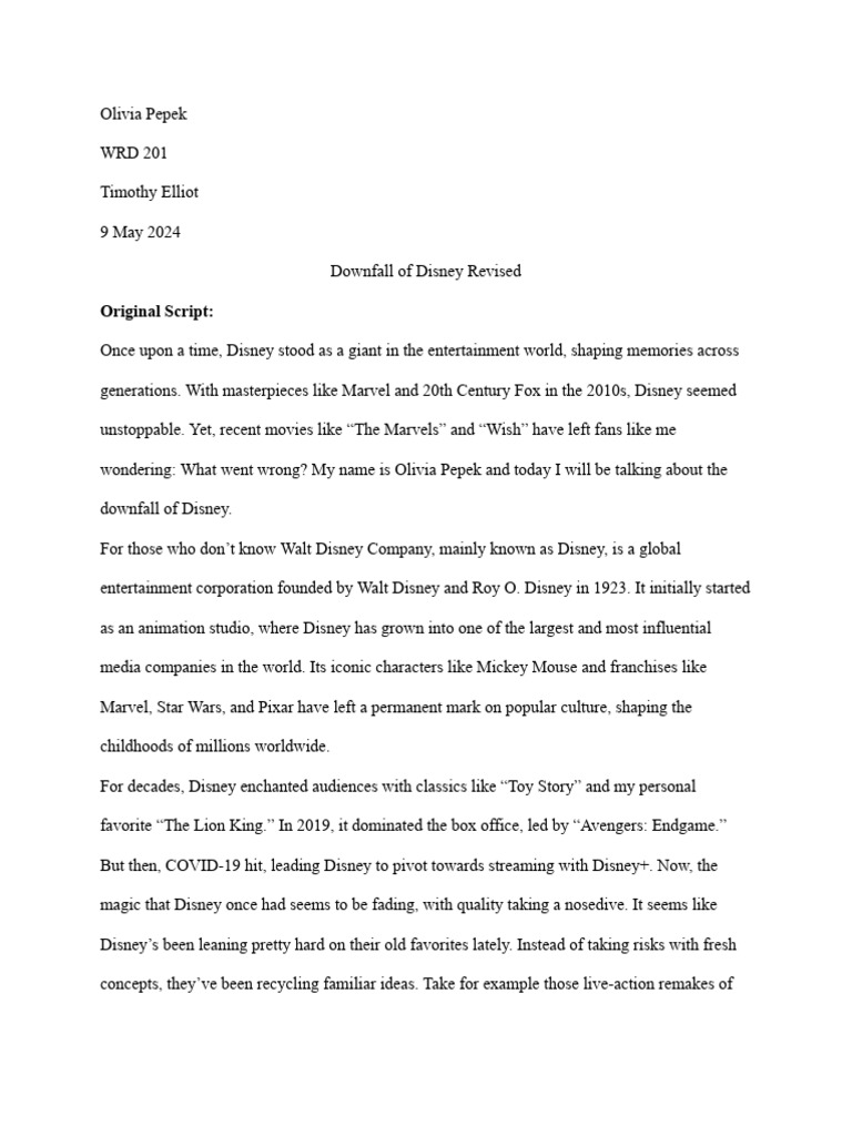 Revised Script | PDF