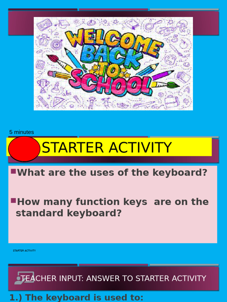 Keyboarding Skills: Touch Typing Basics | PDF | Computer Keyboard | Writing Implements