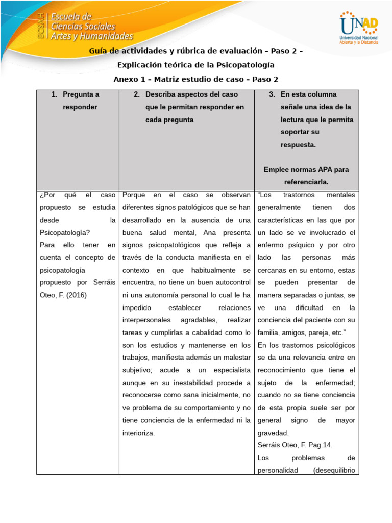 Matriz 1 - Estudio de Caso | PDF