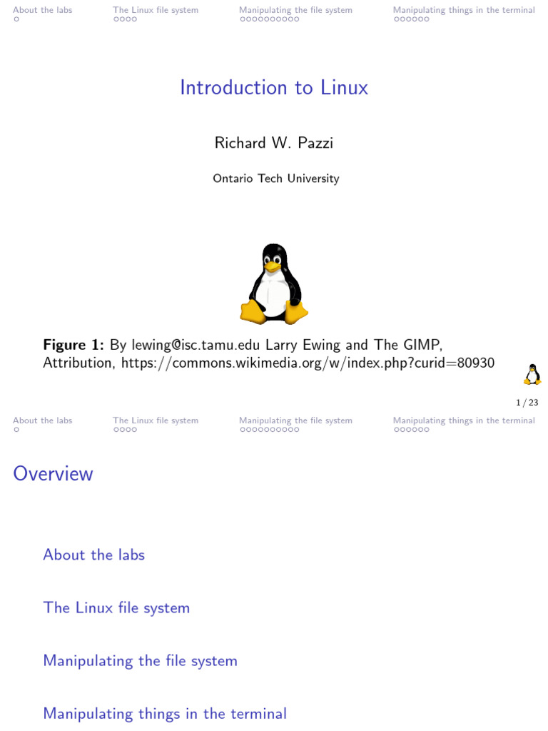 INFR2670_Lab1___Introduction_to_Linux | PDF