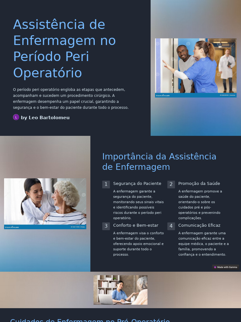 Assistencia de Enfermagem No Periodo Peri Operatorio | PDF ...
