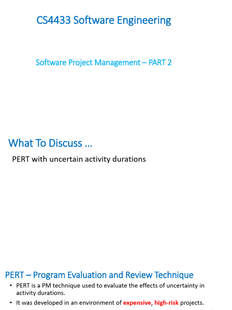 Lecture 4 - Project Management PART 2 | PDF
