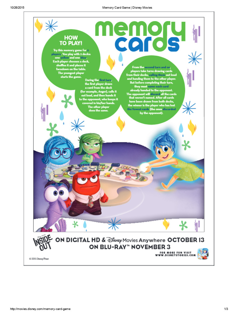 Memory-Card-Game-_-Disney-Movies | PDF