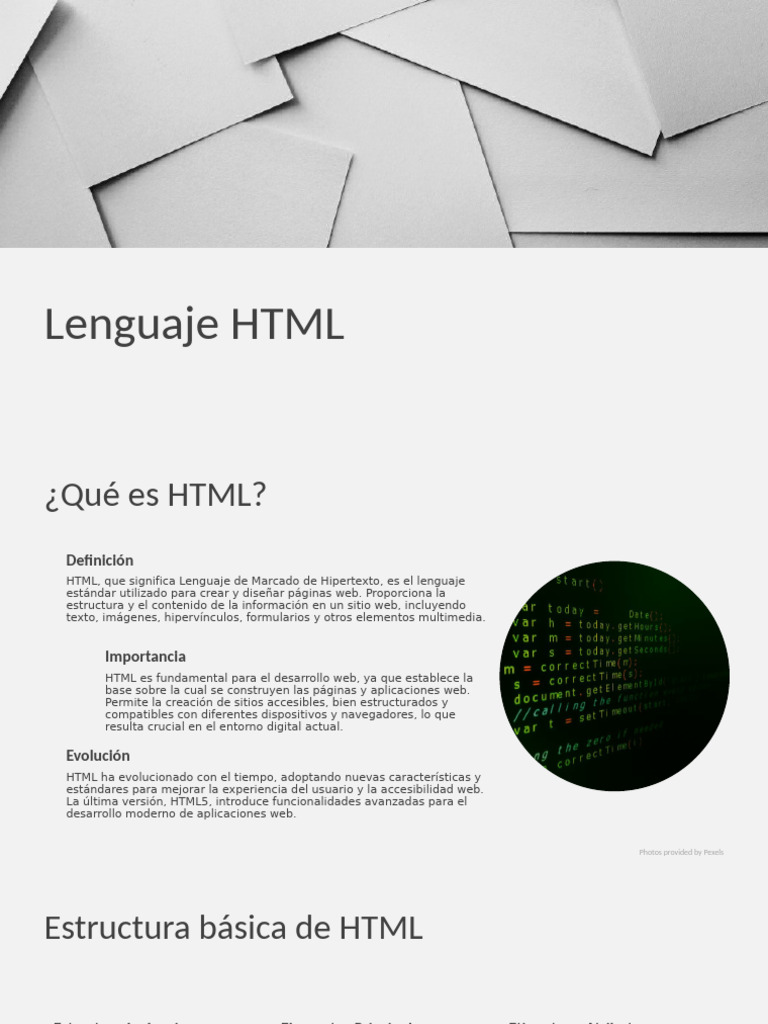 Lenguaje HTML | PDF