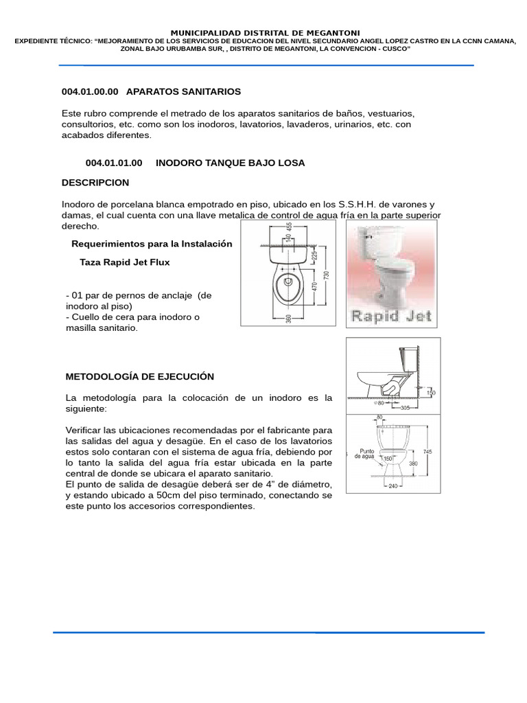 4.0 Especificaciones Tecnicas Iiss 1 | PDF