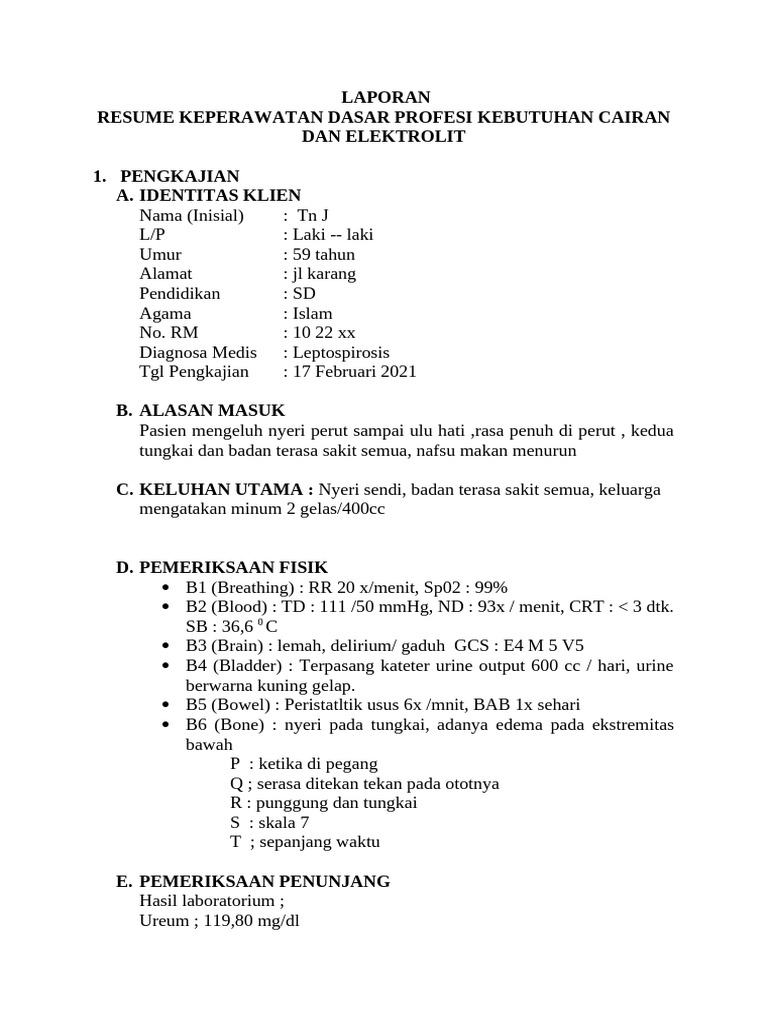 Laporan Resume KDP 2 | PDF