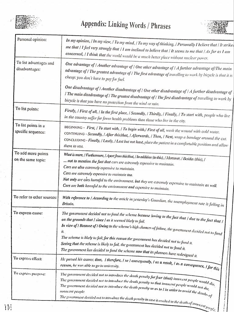 Linking Phrases 12 | PDF