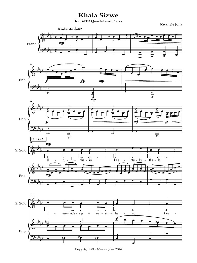 Khala Sizwe - Kwanele Jona | PDF