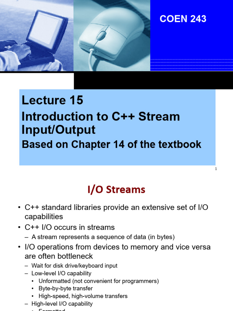Lec15 IOStream | PDF