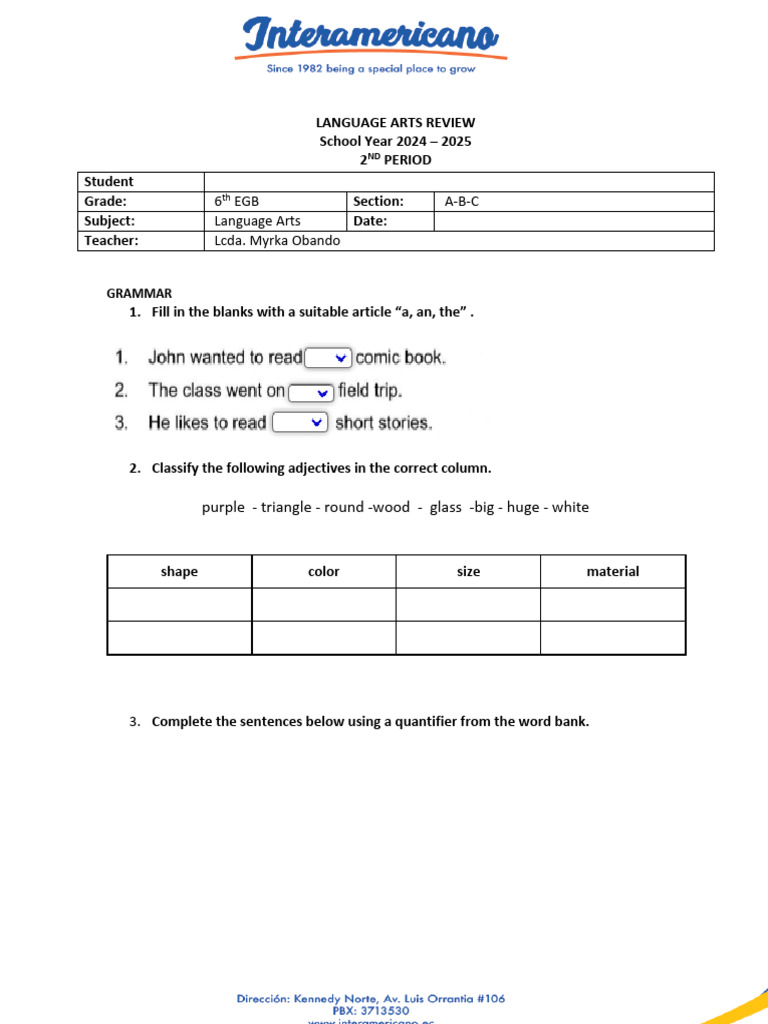 Review q1 Iip Language Arts 6to | PDF